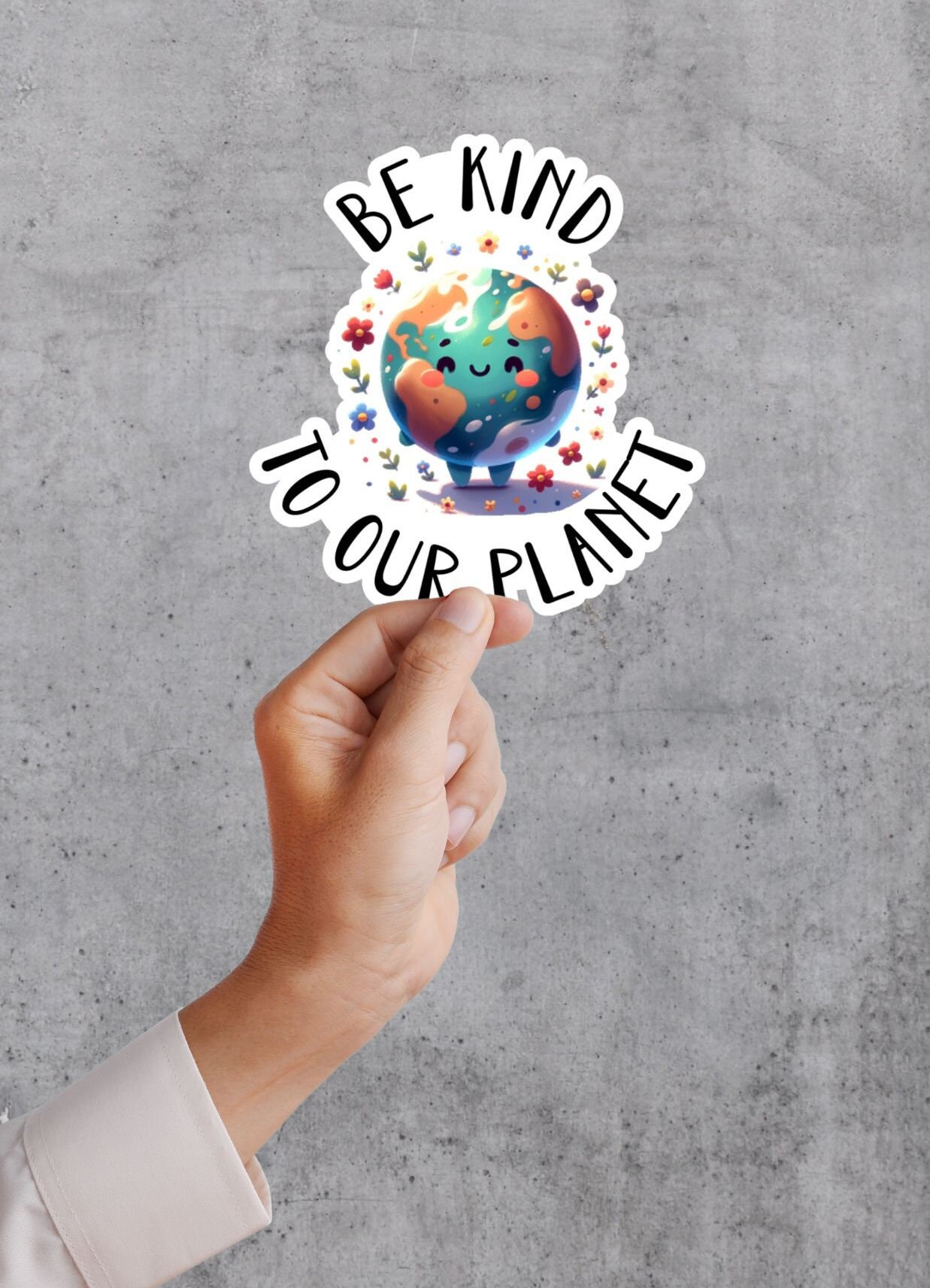 Be Kind to Our Planet Sticker, Earth Day, Earth Day Sticker, Printable ...