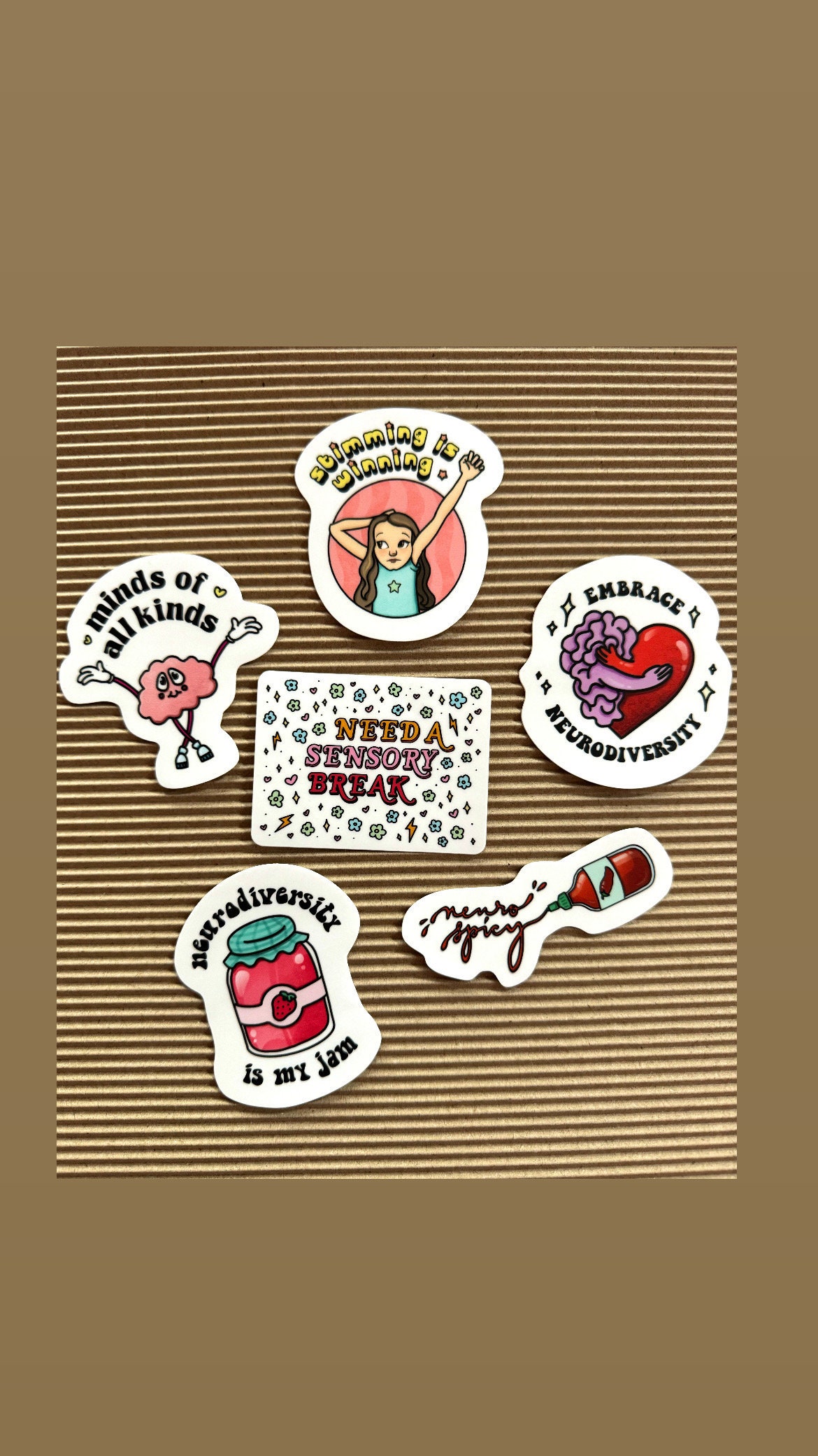 Neurodiversity Sticker Pack Autism Acceptance Sticker Pack ...