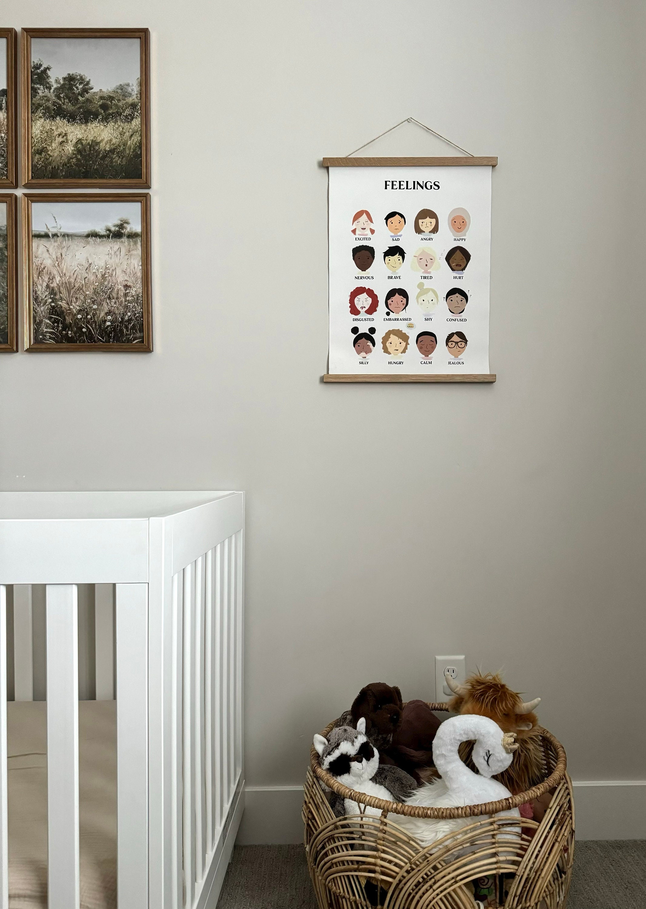 Emotions and Feelings Chart - Digital Download | Emotional Regulation ...