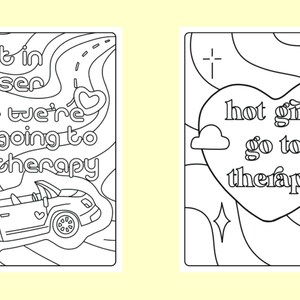Mental Health Coloring Pages | Self-care, Anxiety Relief (digital ...