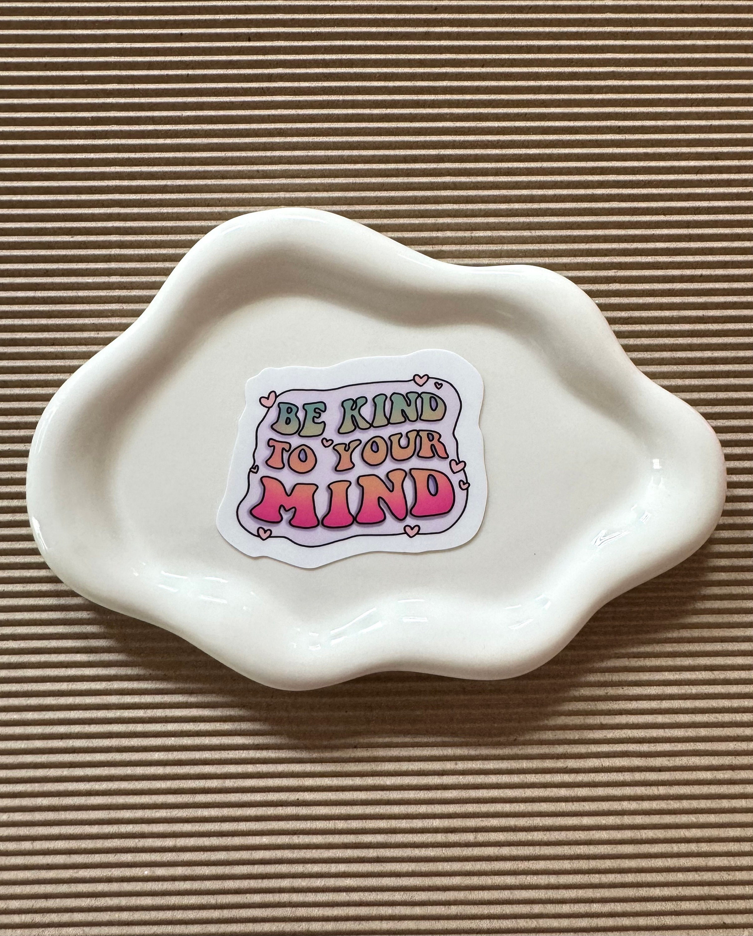 Retro Be Kind to Your Mind Mental Health Sticker Neurodivergent Sticker ...