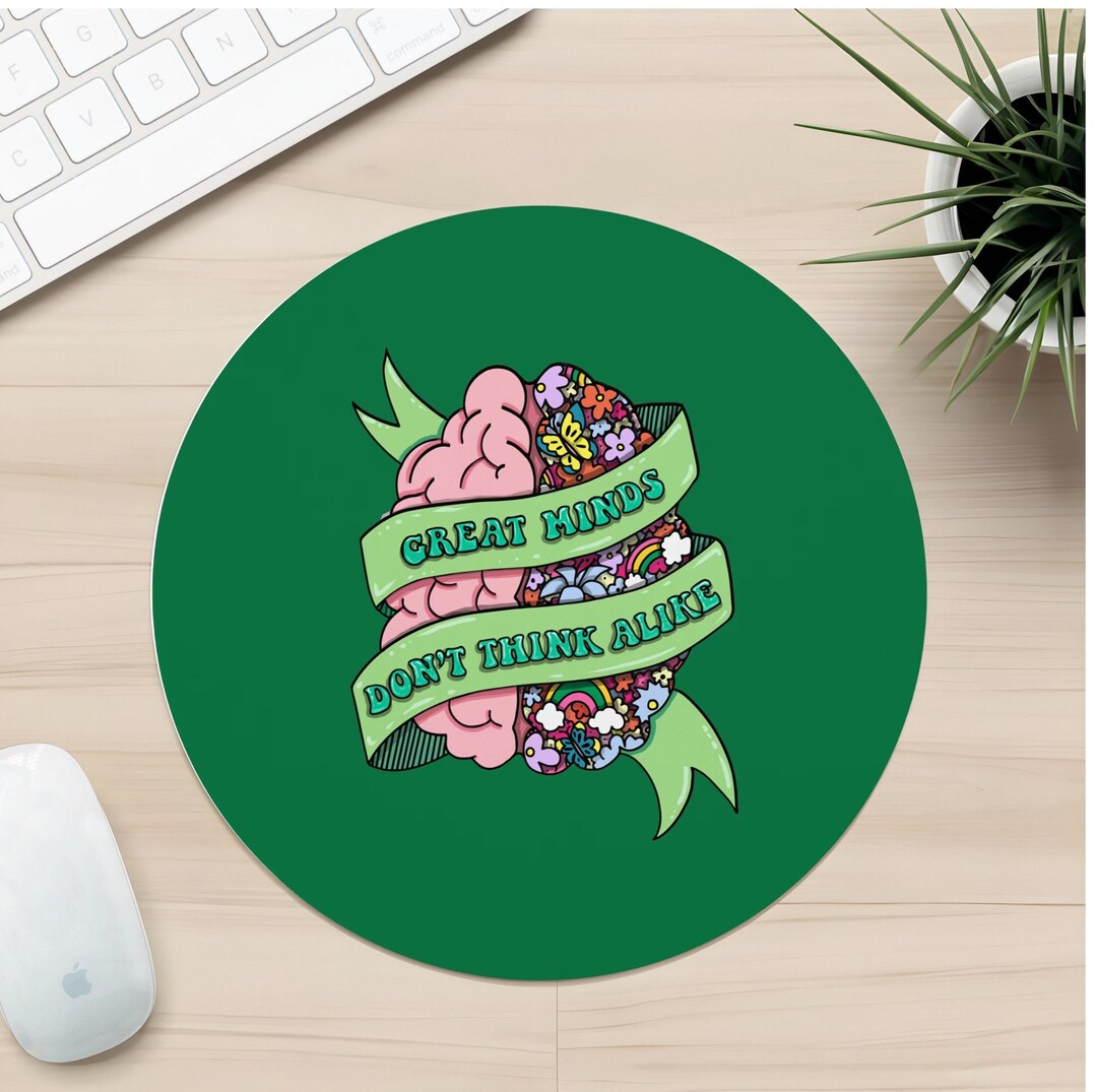 Neurodiversity at Work Mouse Pad | Office Gift for Mental Health ...