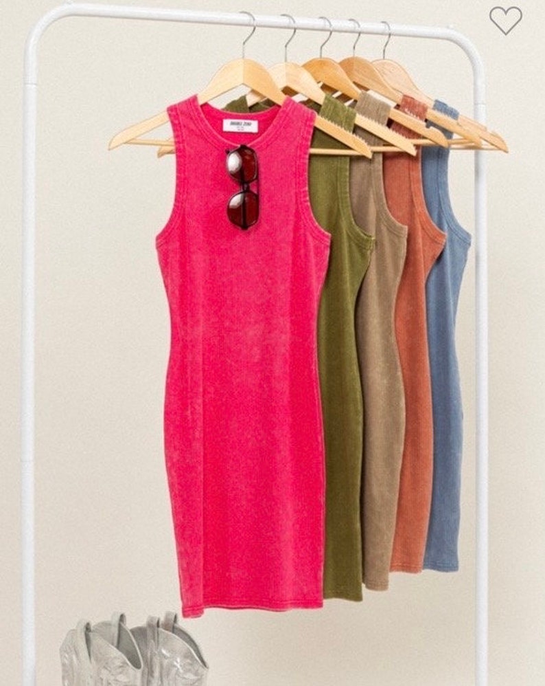 Acid Wash Mini Dress - Etsy