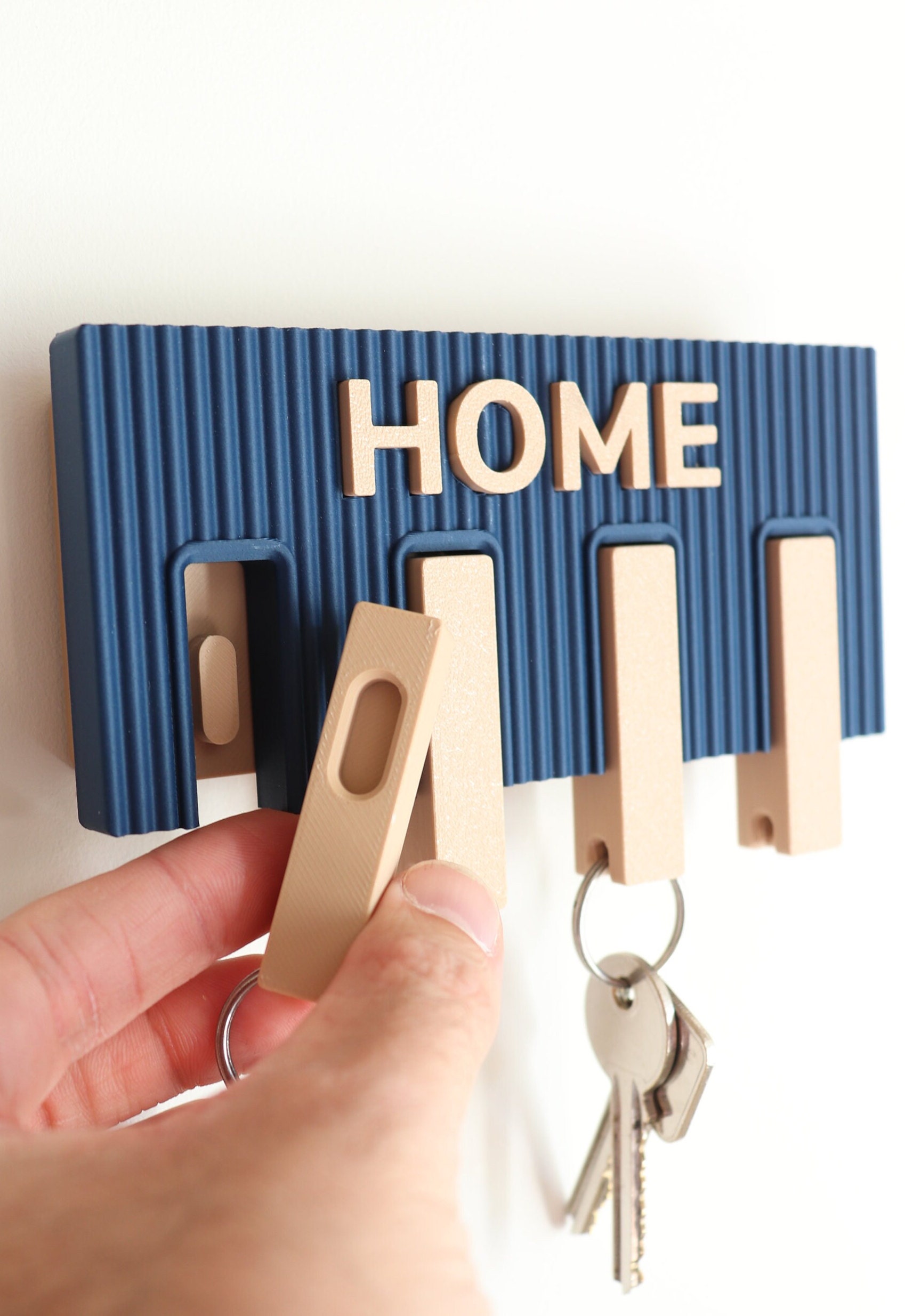 Key Hanger for Wall Key Holder Key Rack Key Hook With Key Chains 3D ...