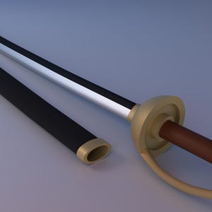 Gol D. Roger Sword, Ace - STL Files for 3D Printing & Cosplay (sword ...