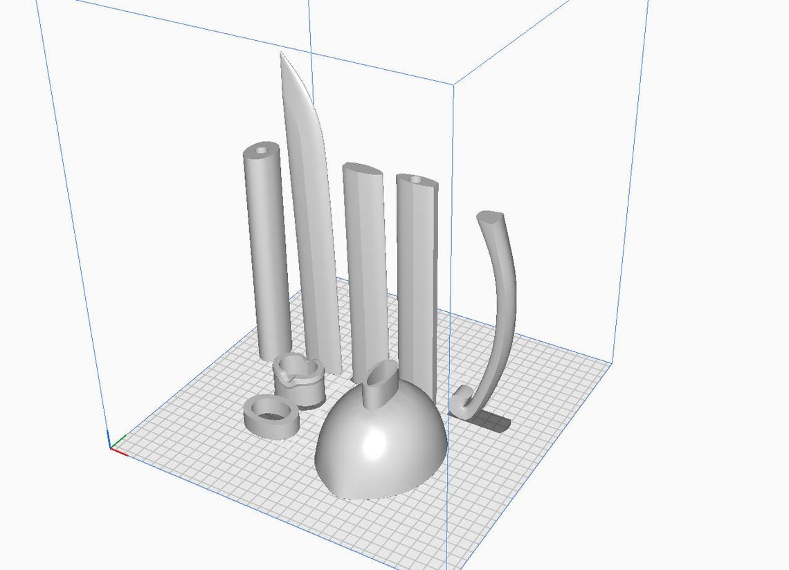 Gol D. Roger Sword, Ace - STL Files for 3D Printing & Cosplay (sword ...