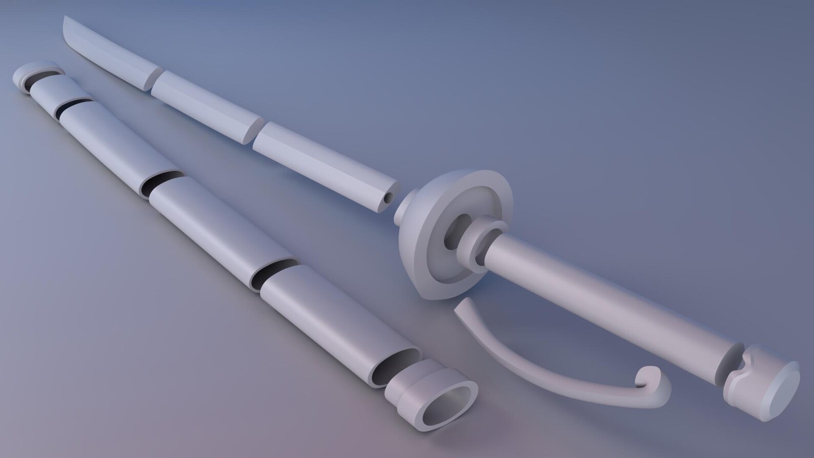 Gol D. Roger Sword, Ace - STL Files for 3D Printing & Cosplay (sword ...