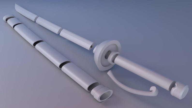 Gol D. Roger Sword, Ace - STL Files for 3D Printing & Cosplay (sword ...