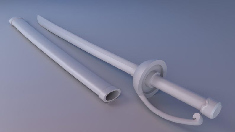Gol D. Roger Sword, Ace - STL Files for 3D Printing & Cosplay (sword ...
