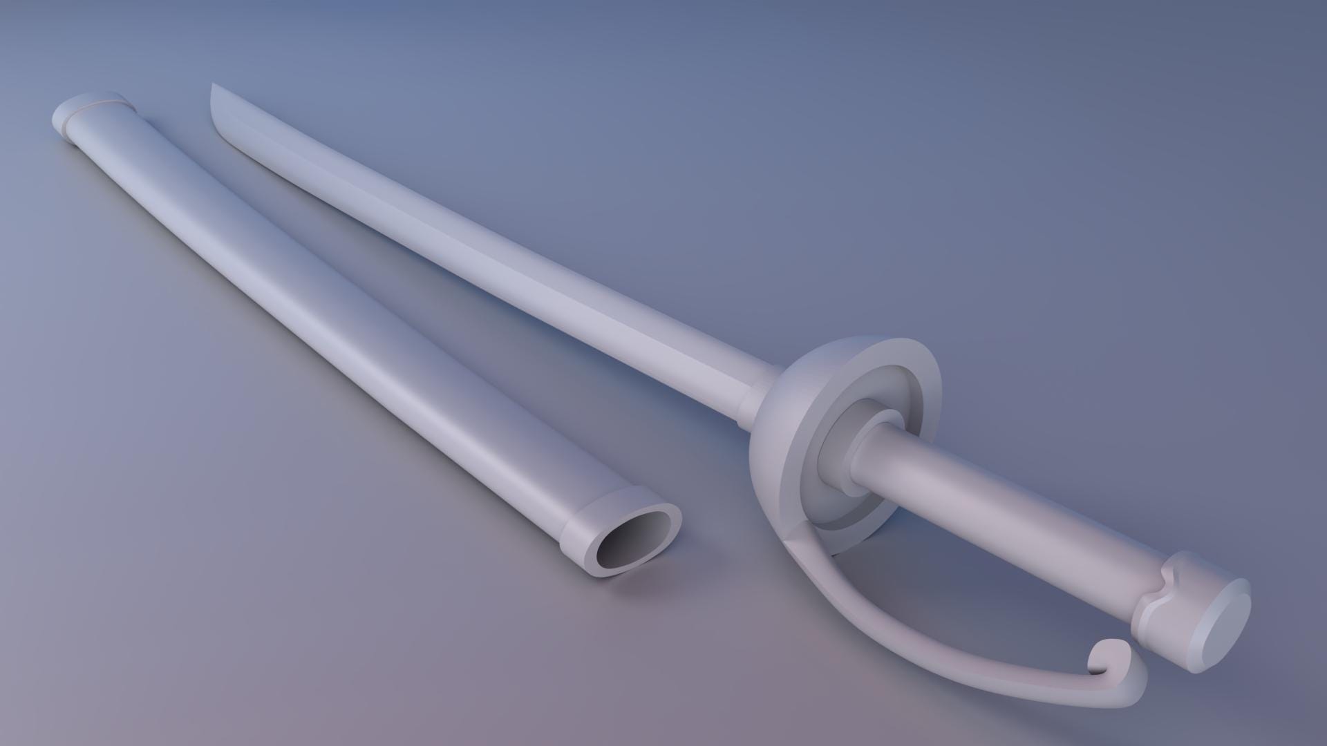 Gol D. Roger Sword, Ace - STL Files for 3D Printing & Cosplay (sword ...