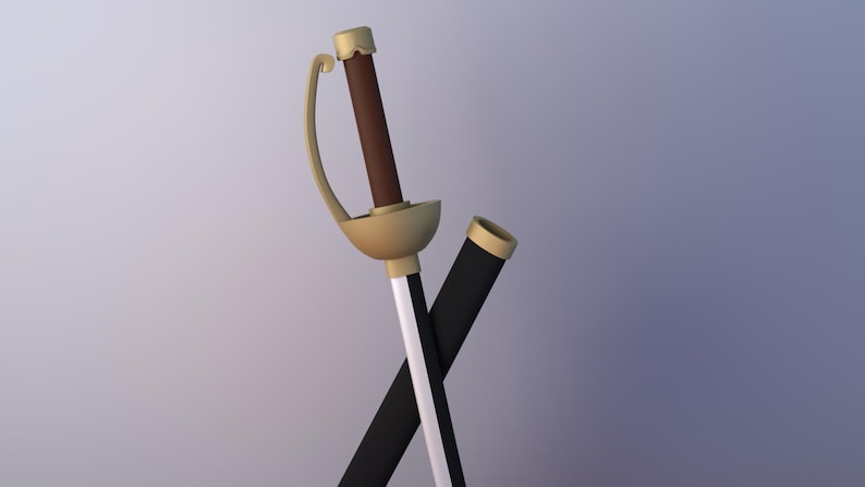 Gol D. Roger Sword, Ace - STL Files for 3D Printing & Cosplay (sword ...