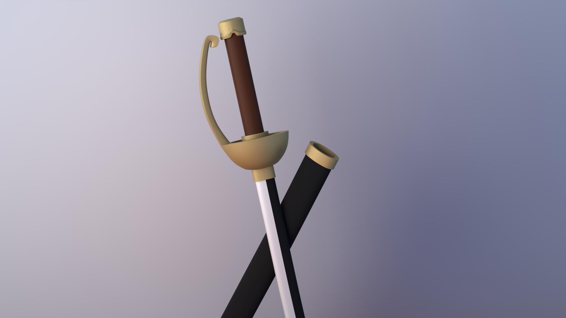 Gol D. Roger Sword, Ace - STL Files for 3D Printing & Cosplay (sword ...