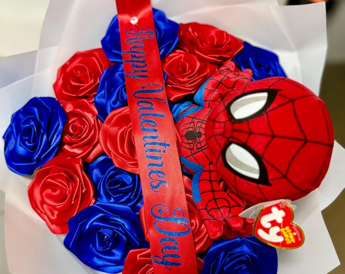 Eternal GLITTER ROSE Spider Man Edition - Etsy