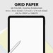 Grid Paper, Graph Paper, Square Paper, Digital Template for iPad ...