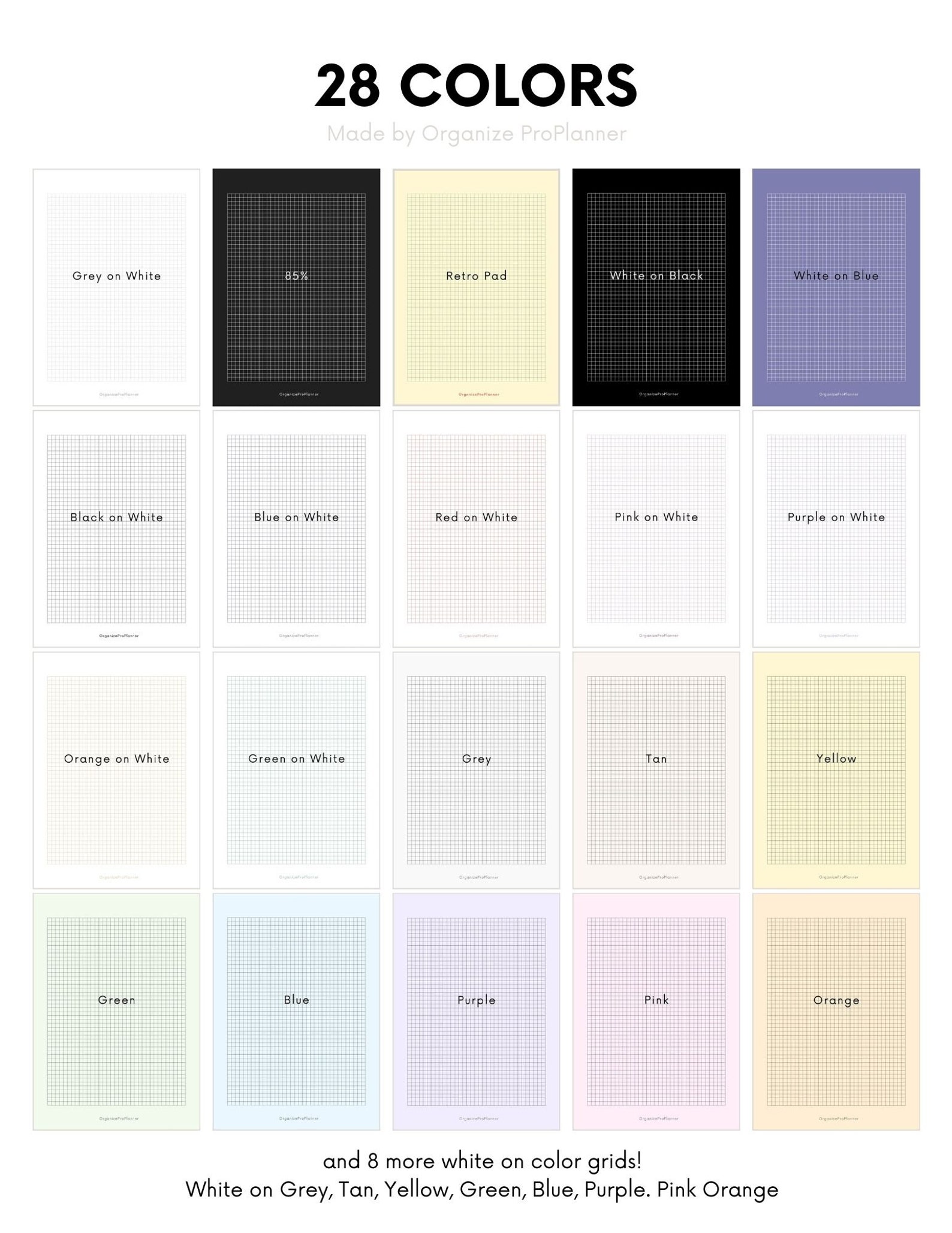Grid Paper, Graph Paper, Square Paper, Digital Template for iPad ...