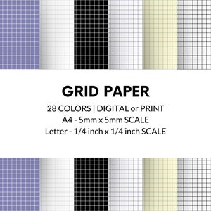 Grid Paper, Graph Paper, Square Paper, Digital Template for iPad ...