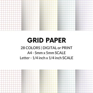 Grid Paper, Graph Paper, Square Paper, Digital Template for iPad ...