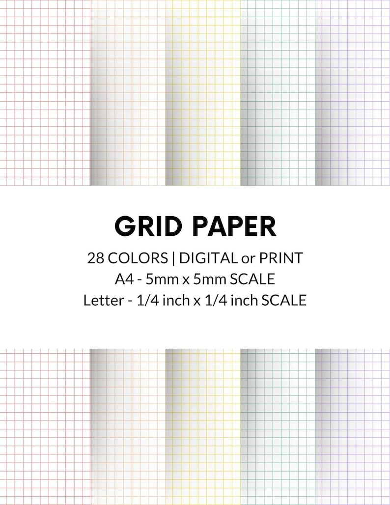 Grid Paper, Graph Paper, Square Paper, Digital Template for iPad ...