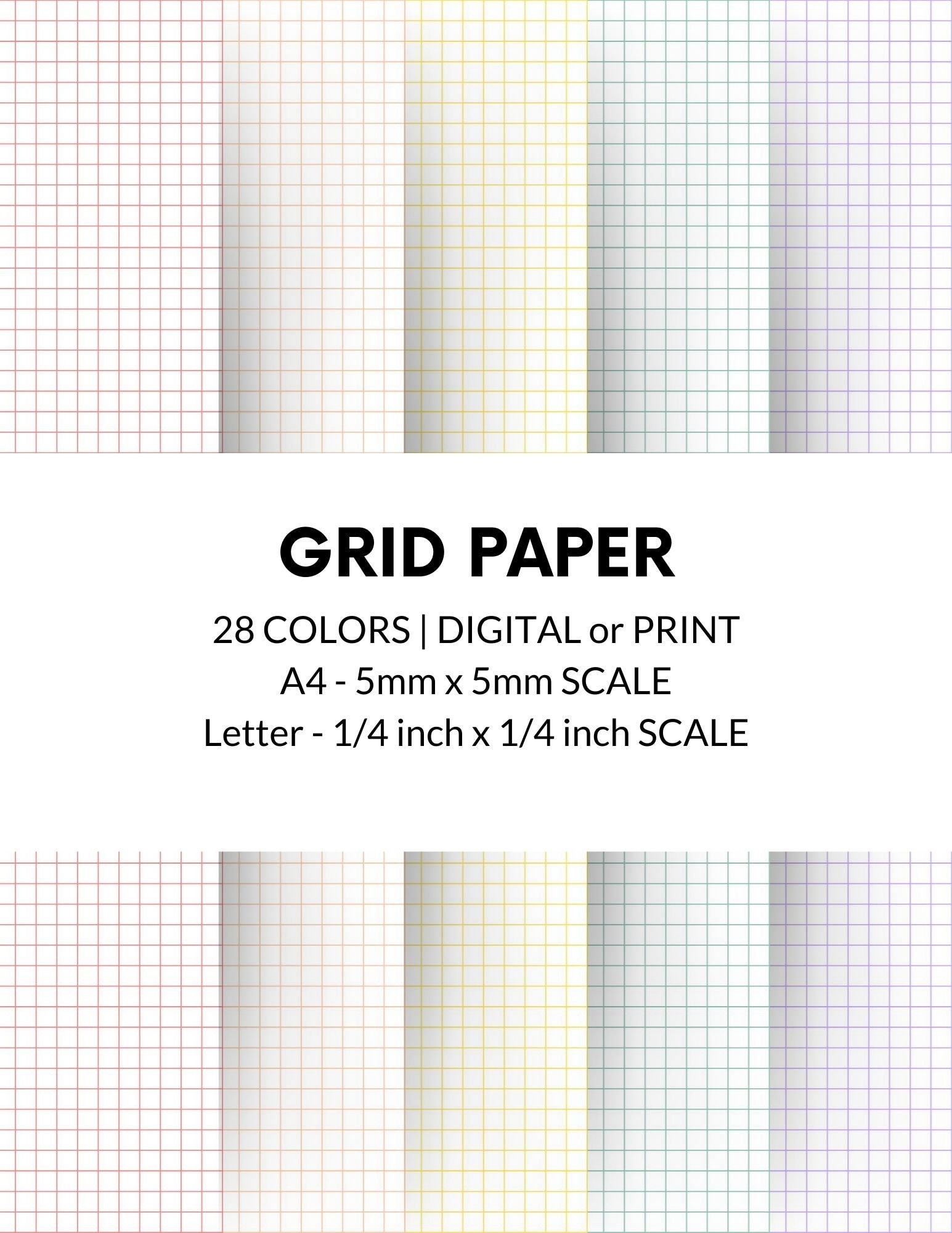 Grid Paper, Graph Paper, Square Paper, Digital Template for iPad ...