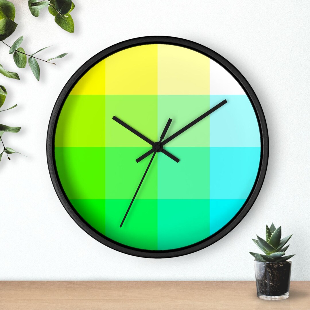 CMYK Color Cube Clock: Modern Art Wall Decor, Fun Gamer Gift - Etsy