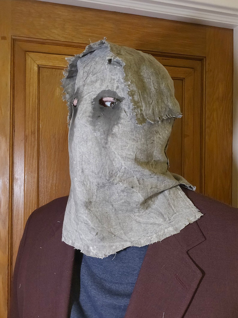 Horror Fabric Mask the Revenant Handmade Fabric Haunt Mask Scary Terror ...