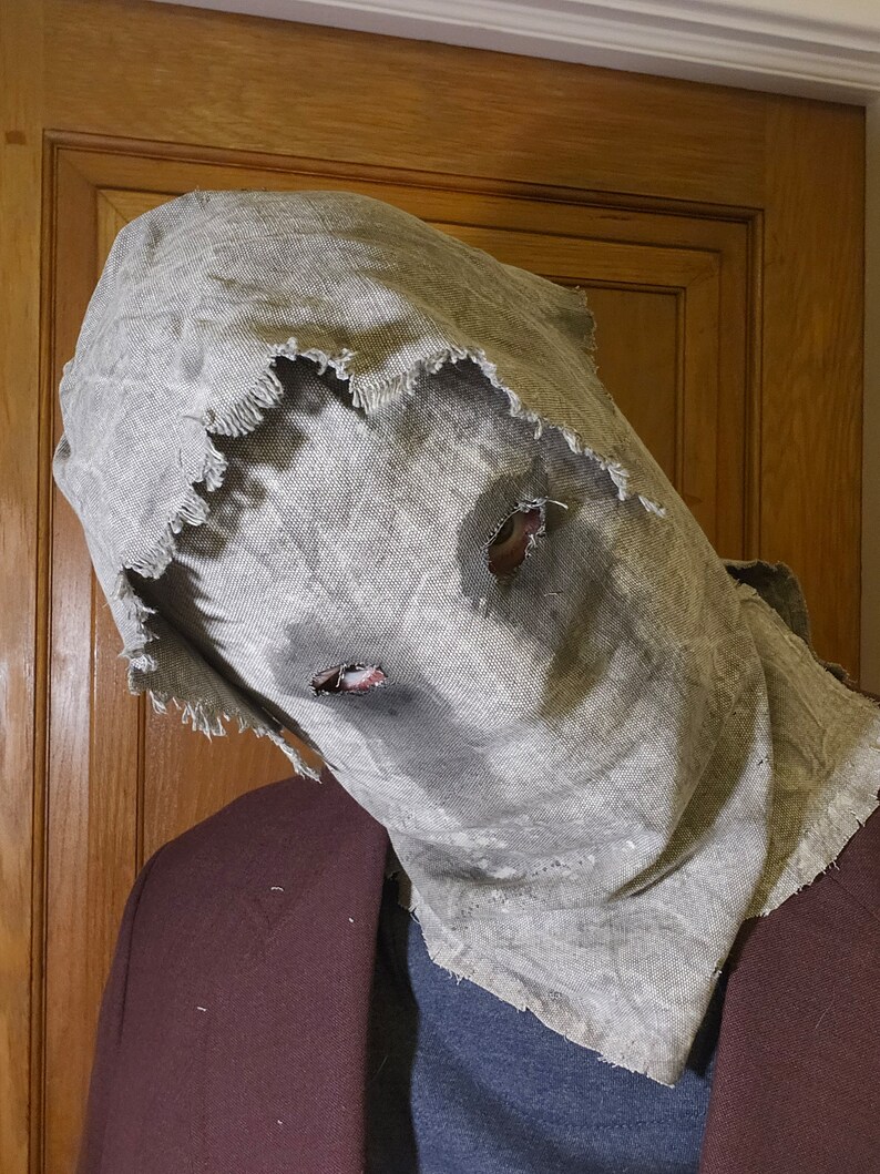 Horror Fabric Mask the Revenant Handmade Fabric Haunt Mask Scary Terror ...