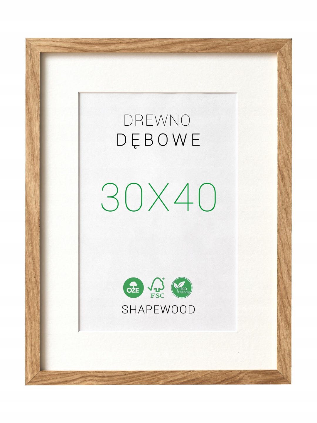 Oak Wooden Frame 30x40 Cm for Photos A3/A4 NATURAL - Etsy
