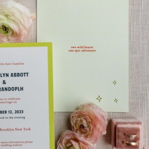 Editable Chartreuse Wedding Invite | Bold Funky Wedding Invitation ...