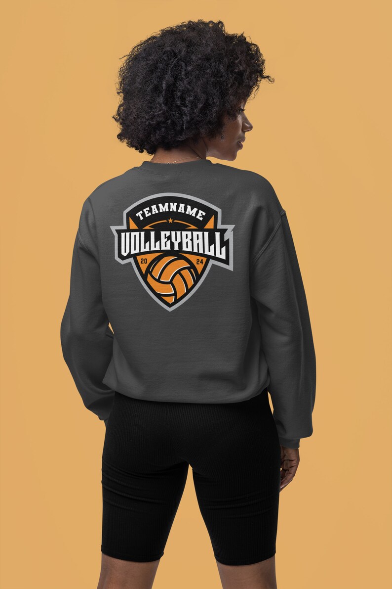 Volleyball Team Name Badges: Bundle 01 | Customizable Team Vector Art ...