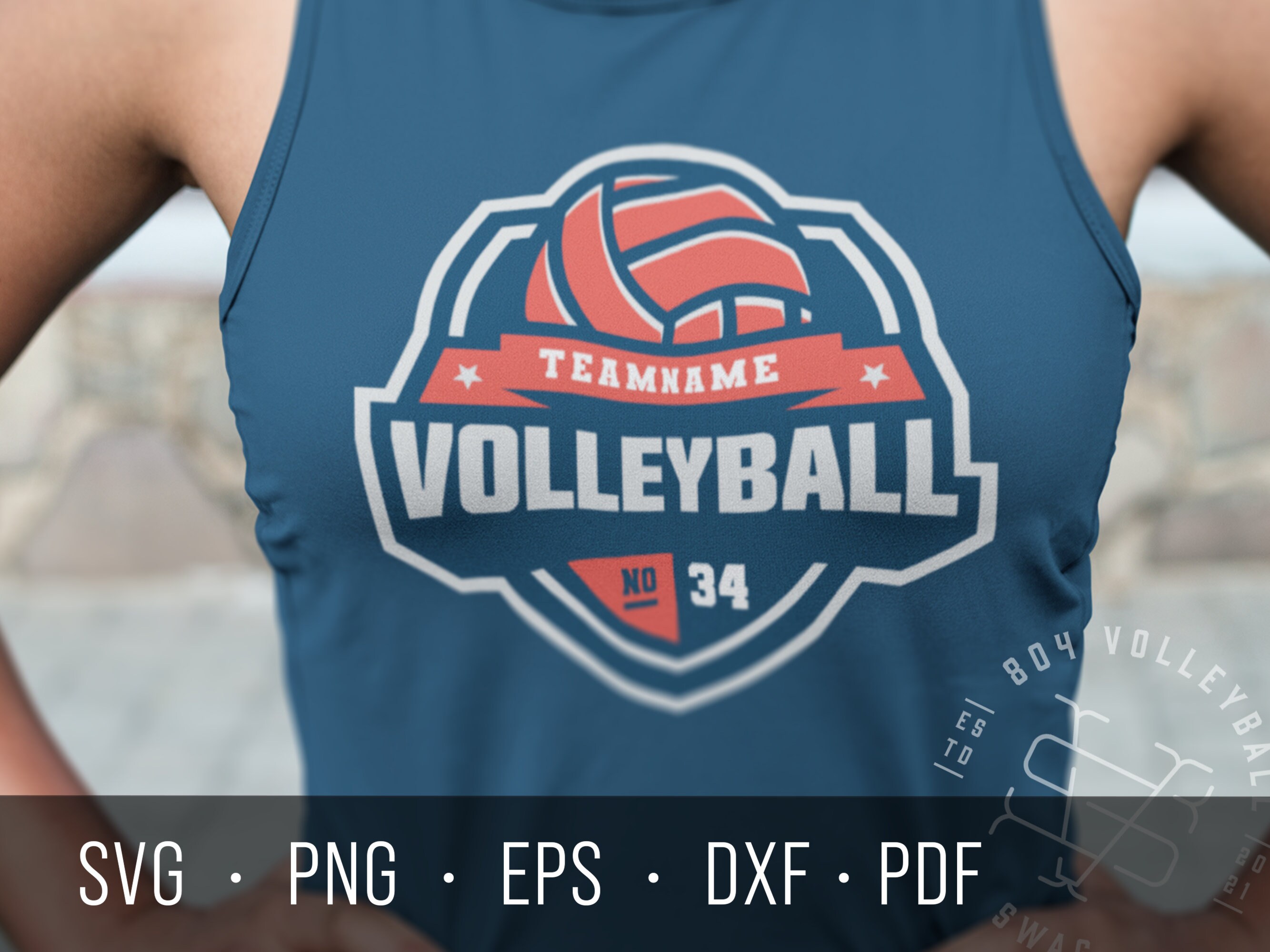 Volleyball Team Name Badge 34 Customizable Team Vector Art svg, Png ...