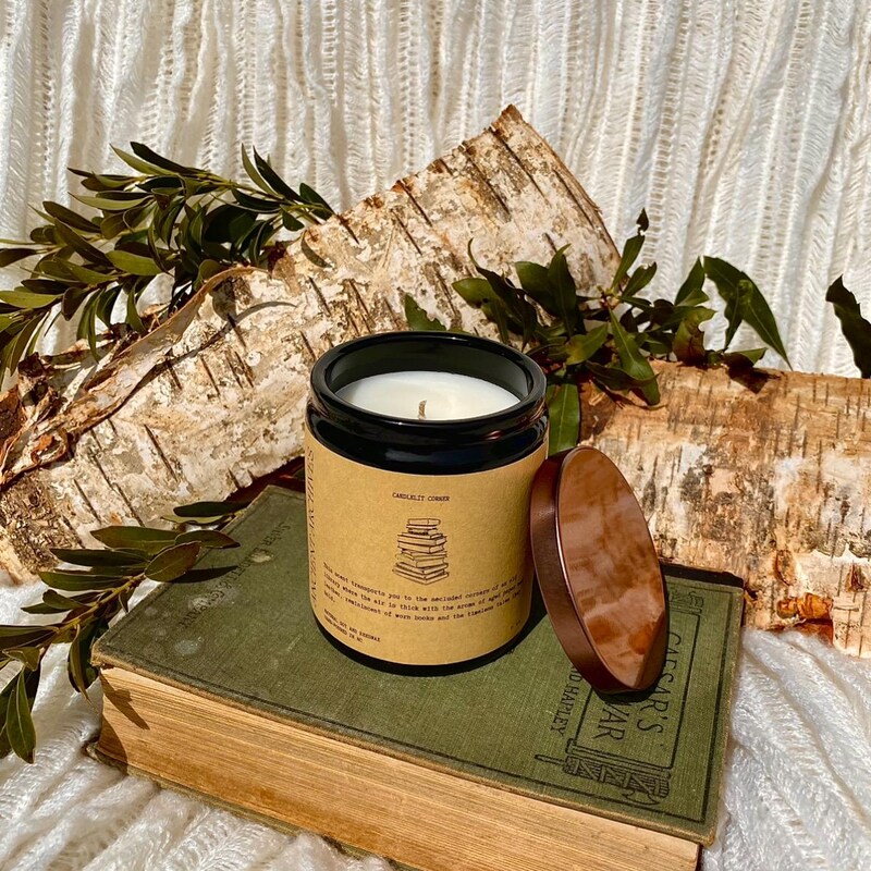 Library Candle - Etsy