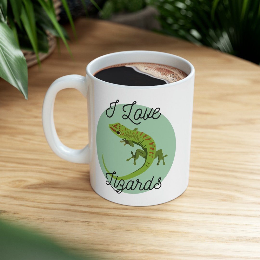 I Love Lizards Animal Lover Ceramic Mug, 11oz - Etsy