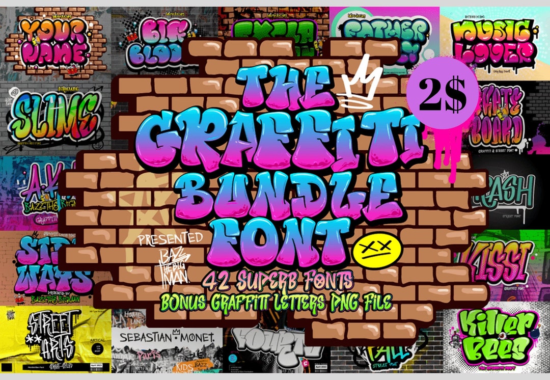 Graffiti Font, Graffiti Letters, Urban Font, Street Font, Dripping Font ...