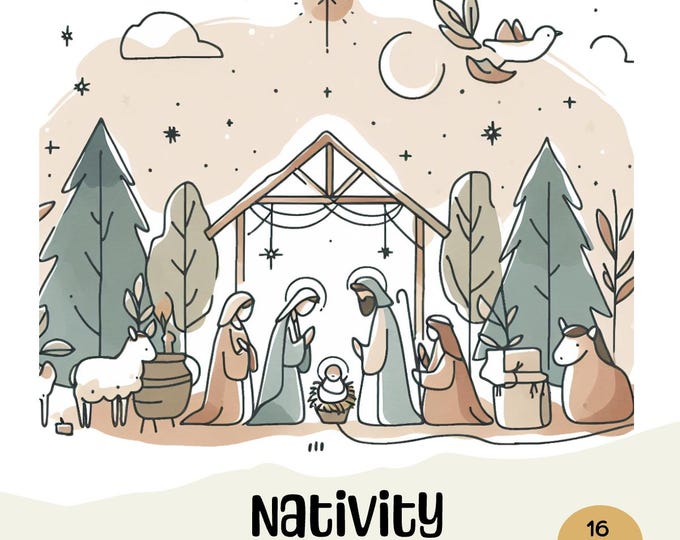 Nativity Clipart Set 215 - Etsy Canada