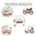 Vintage Car Watercolor Clipart Set 10 PNG Files, Watercolor Car Clipart ...