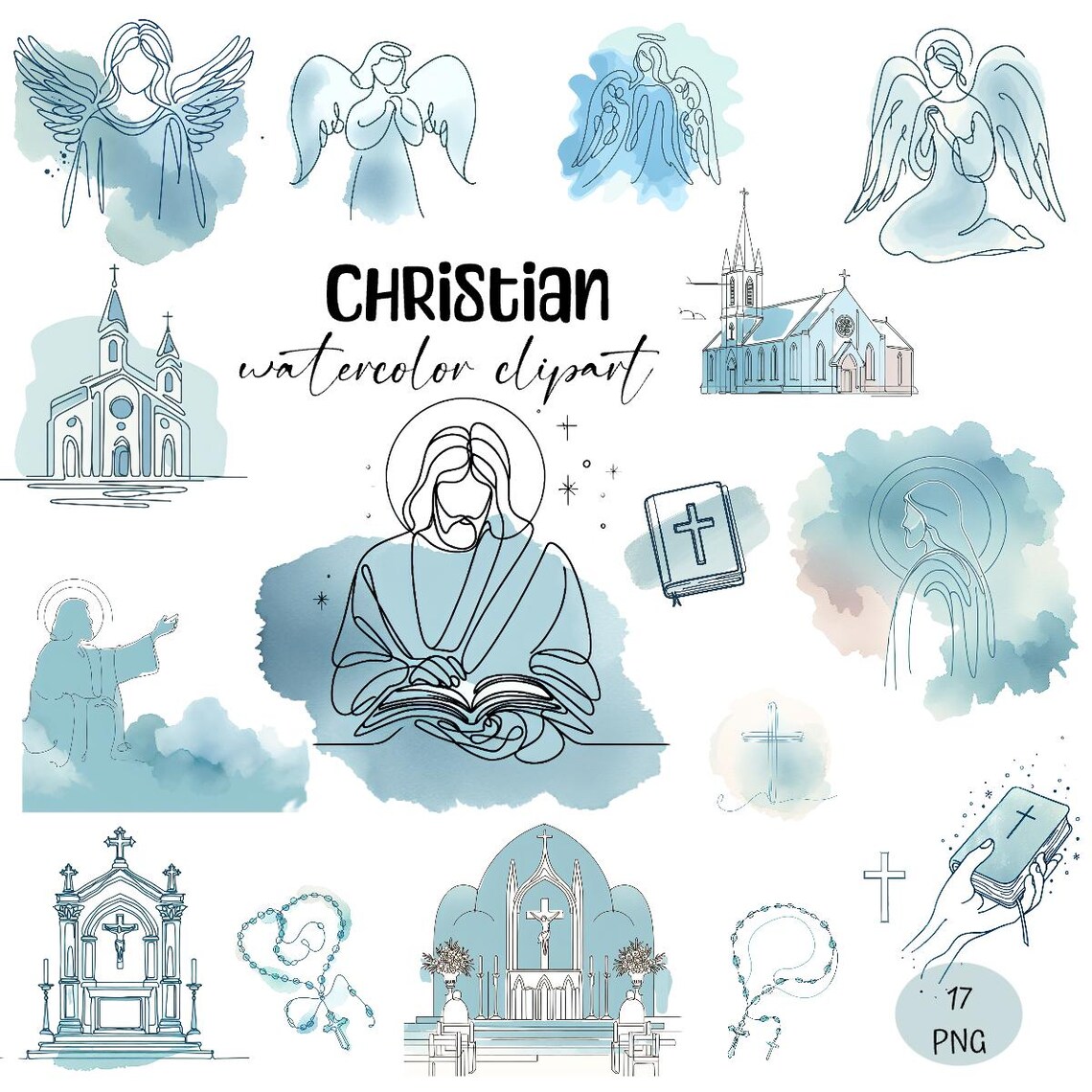 17 Christian Religion Clipart,bible PNG, Jesus Clipart, Church,angel ...