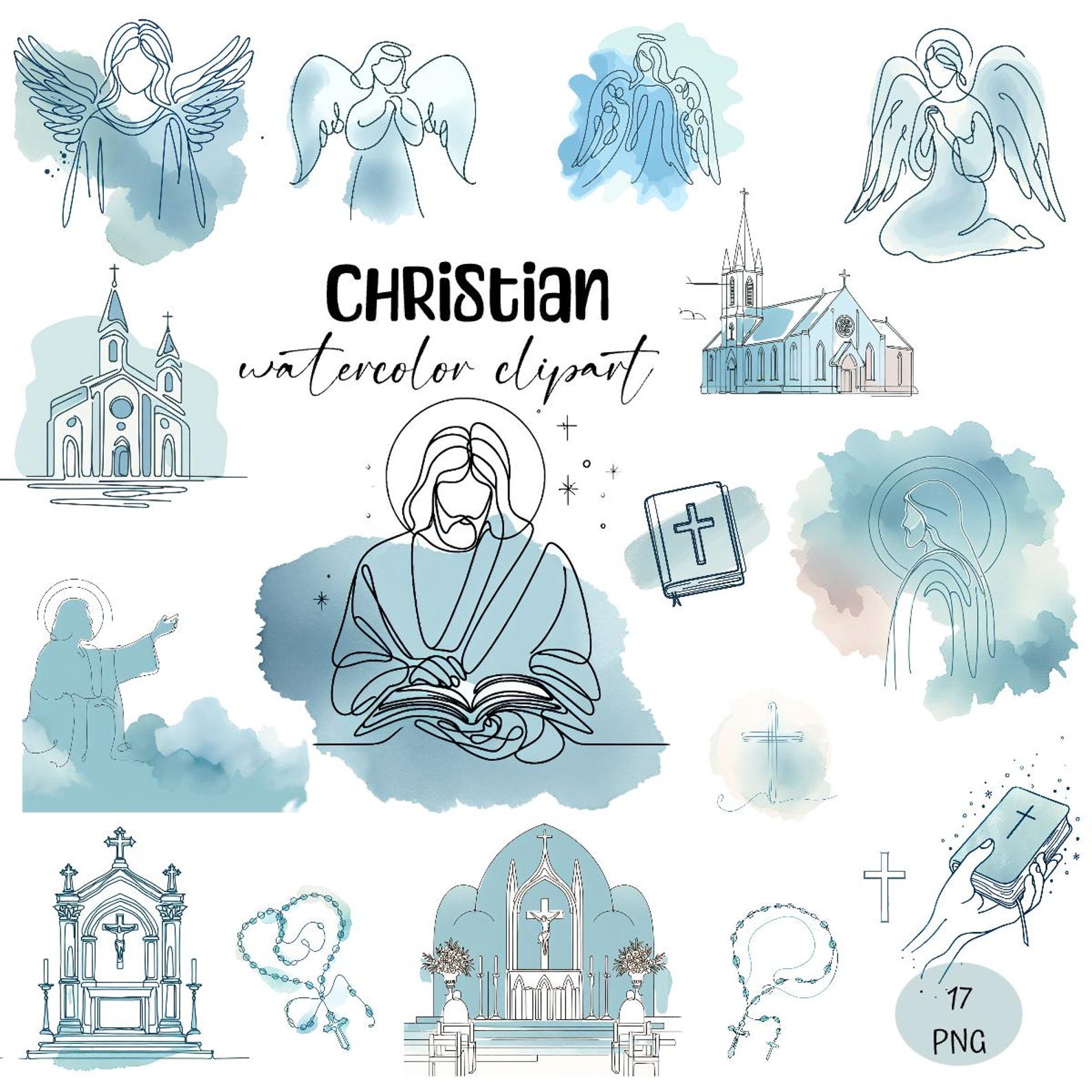 17 Christian Religion Clipart,bible PNG, Jesus Clipart, Church,angel ...