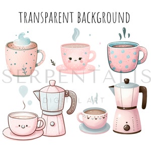 14 Coffee Lovers Clipart, Coffee Cup Clipart, Coffee Maker PNG ...