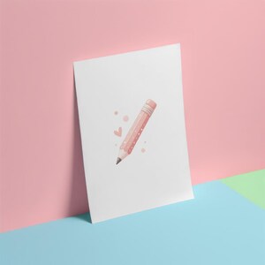 20 Pencil Watercolor Clipart,pencil Clipart PNG,300 Dpi,cute Pencil ...