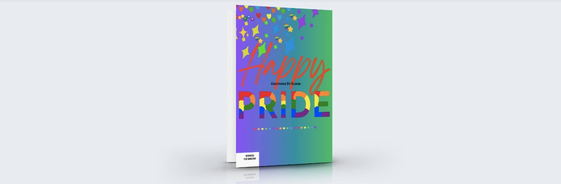 LGBTQ Pride Greeting Card With Rainbow Confetti - Etsy
