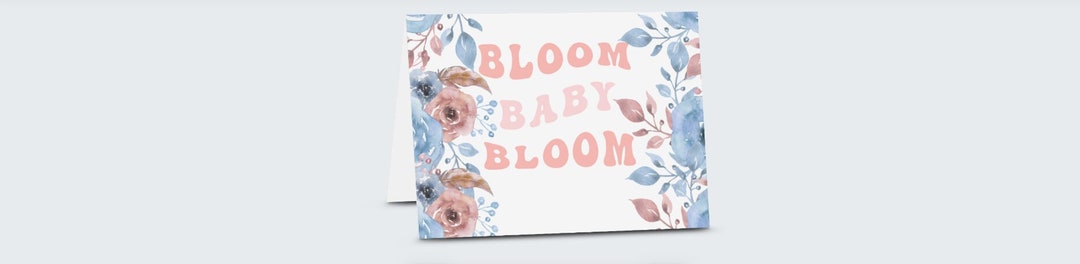 Bloom Baby Bloom Greeting Card Greeting Card Set Baby Greeting Card ...
