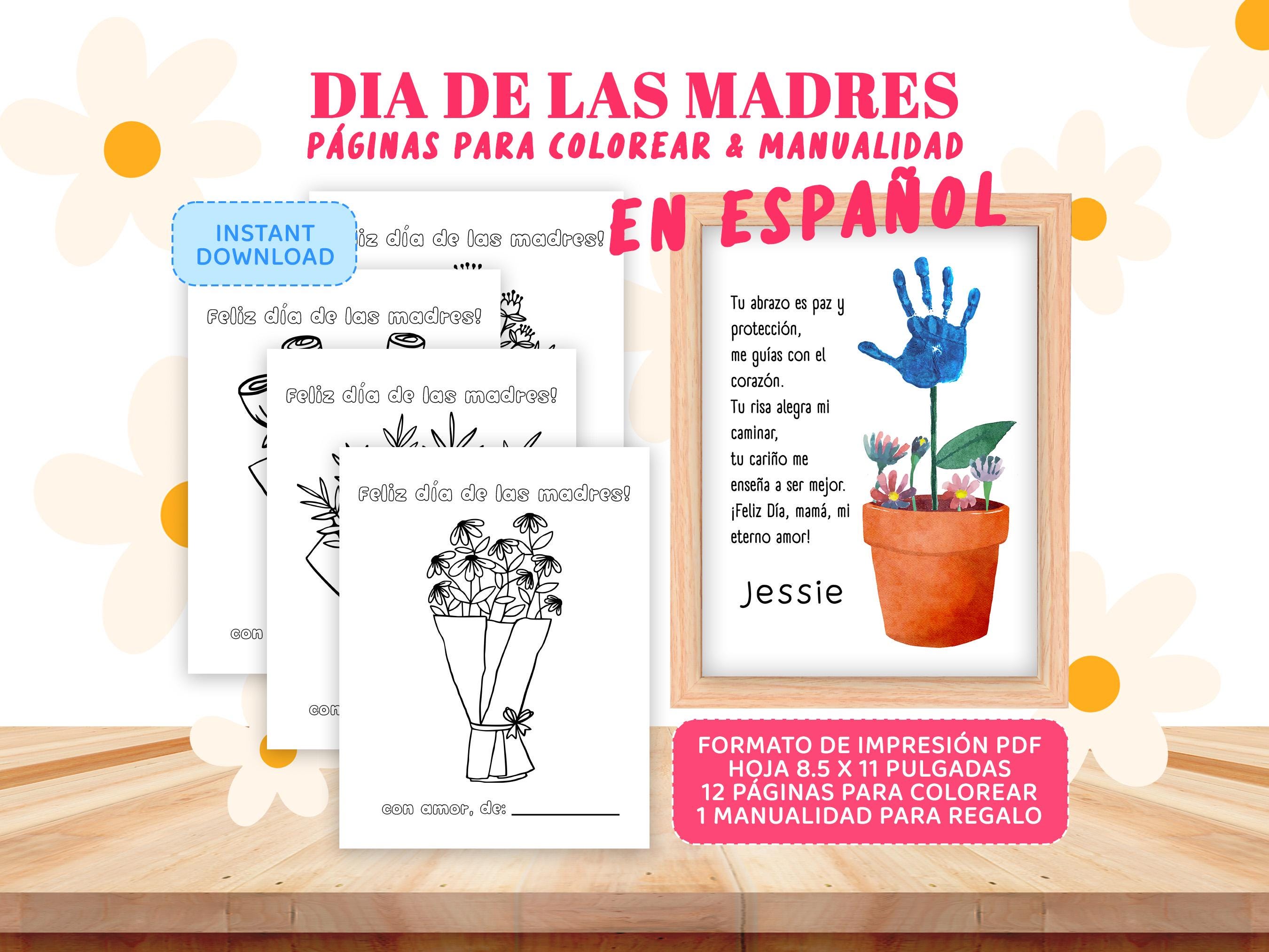 Actividades Dia De Las Madres En Español Para Niños, Páginas Para ...