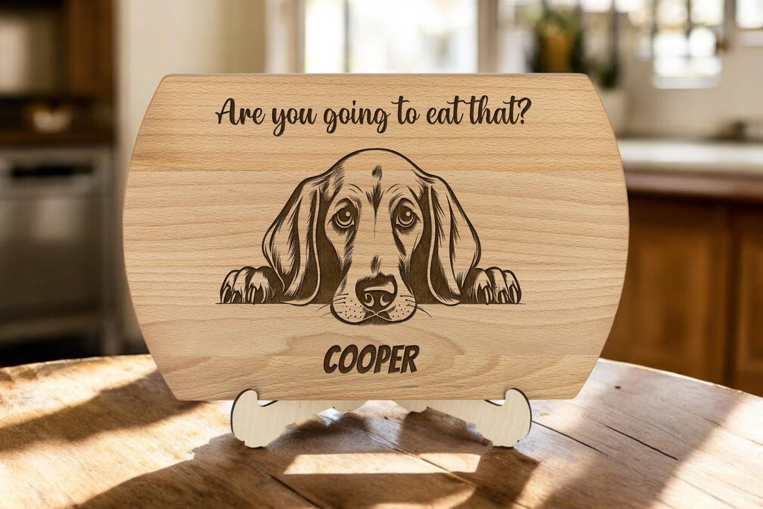 Custom Dog Breed Cutting Board – Choose From 40 Breeds, Add Your Dog’s ...