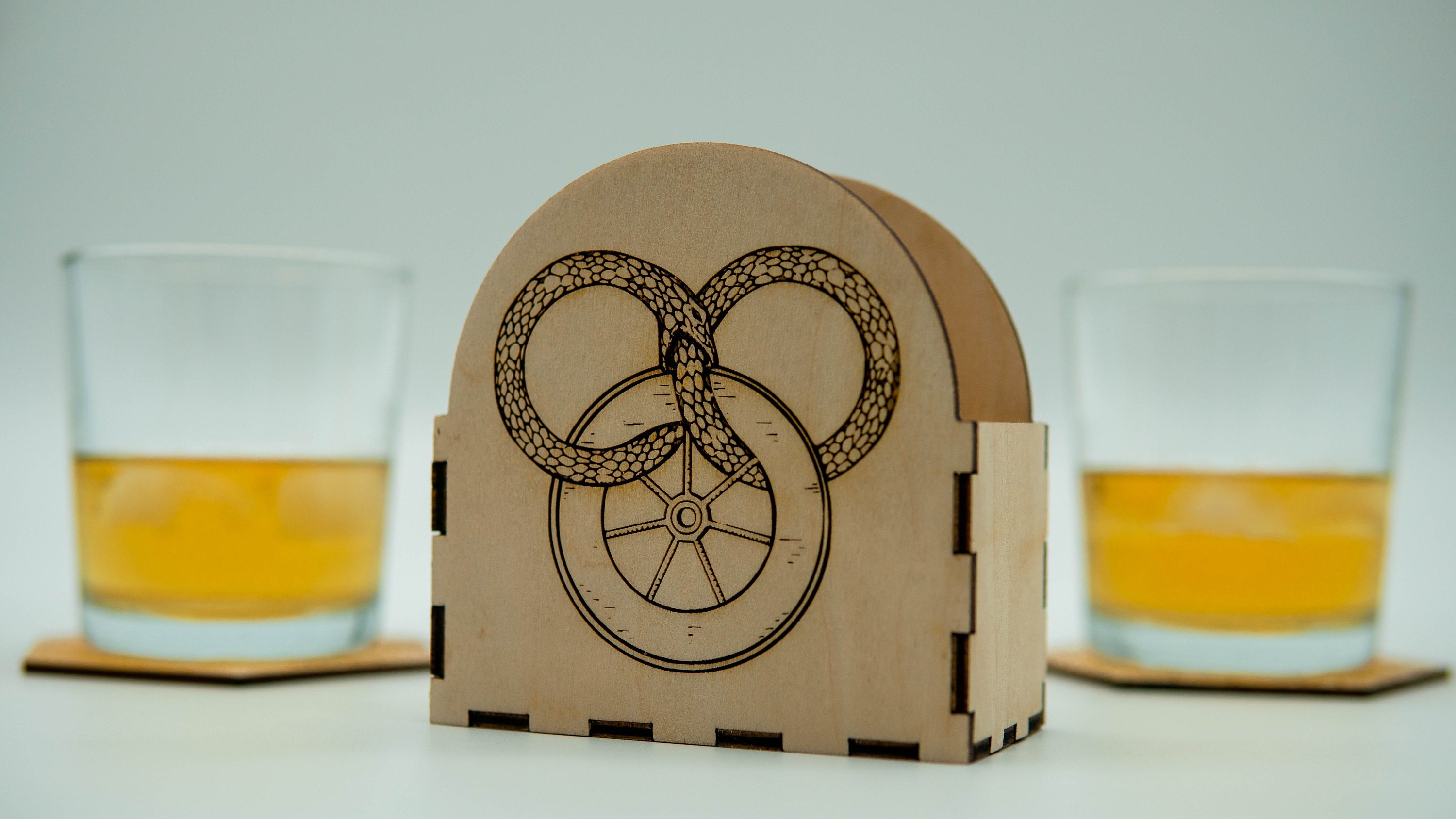 Wheel of Time Map Coasters Set of 12, Puzzle Wheel of Time, Drink ...