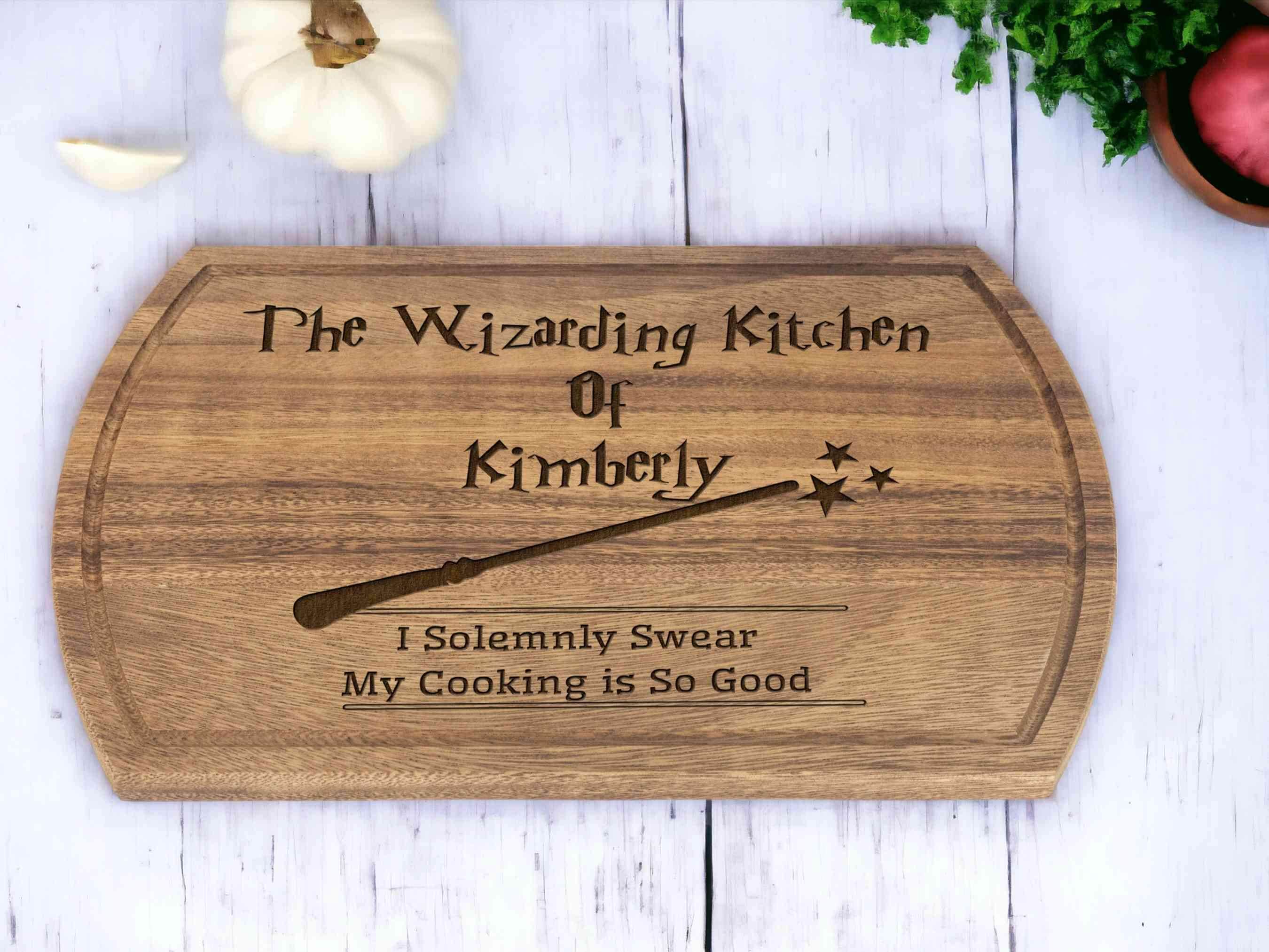 The Wizarding Kitchen of Personalized Funny Gift With Wizard Quote ...