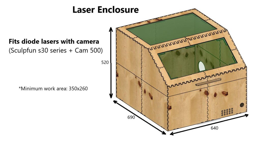 Enclosure E02 / Diode Laser + Camera DXF Plans - Etsy
