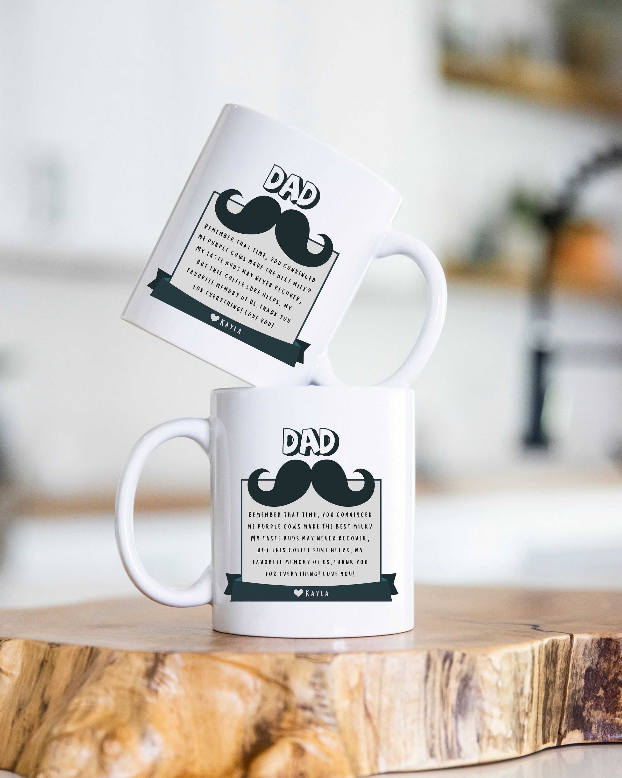 Custom Fun Message and Quote Fathers Day Gift Mug Custom Name Mug ...