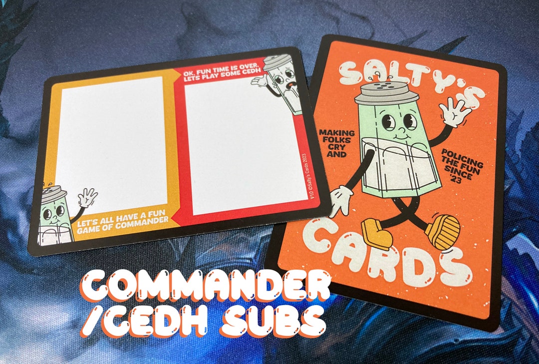 Commander/cedh Substitute Reminder Cards - Etsy