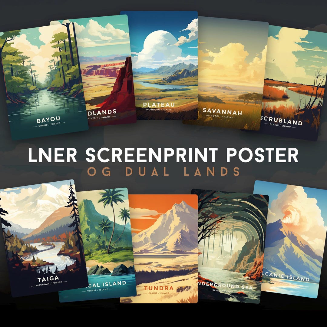 10 X Original Dual Lands – LNER Retro Poster Style – for Collectors and ...