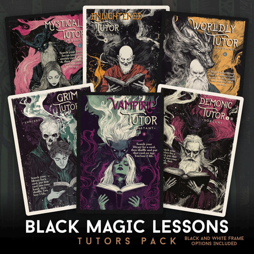 Black Magic Lessons - Set of 6 Tutors - Commander Collection | Play ...